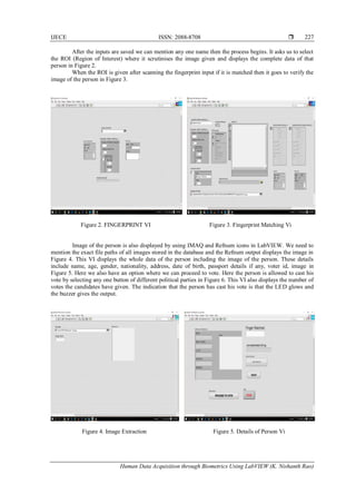 Human Data Acquisition through Biometrics using LabVIEW | PDF