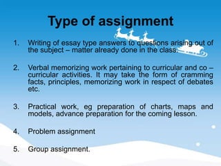 Pedagogy - Assignment | PPT