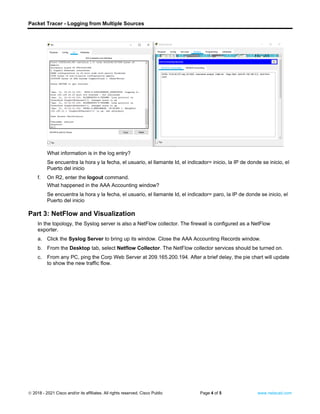 25.3.11 packet tracer logging from multiple sources | PDF