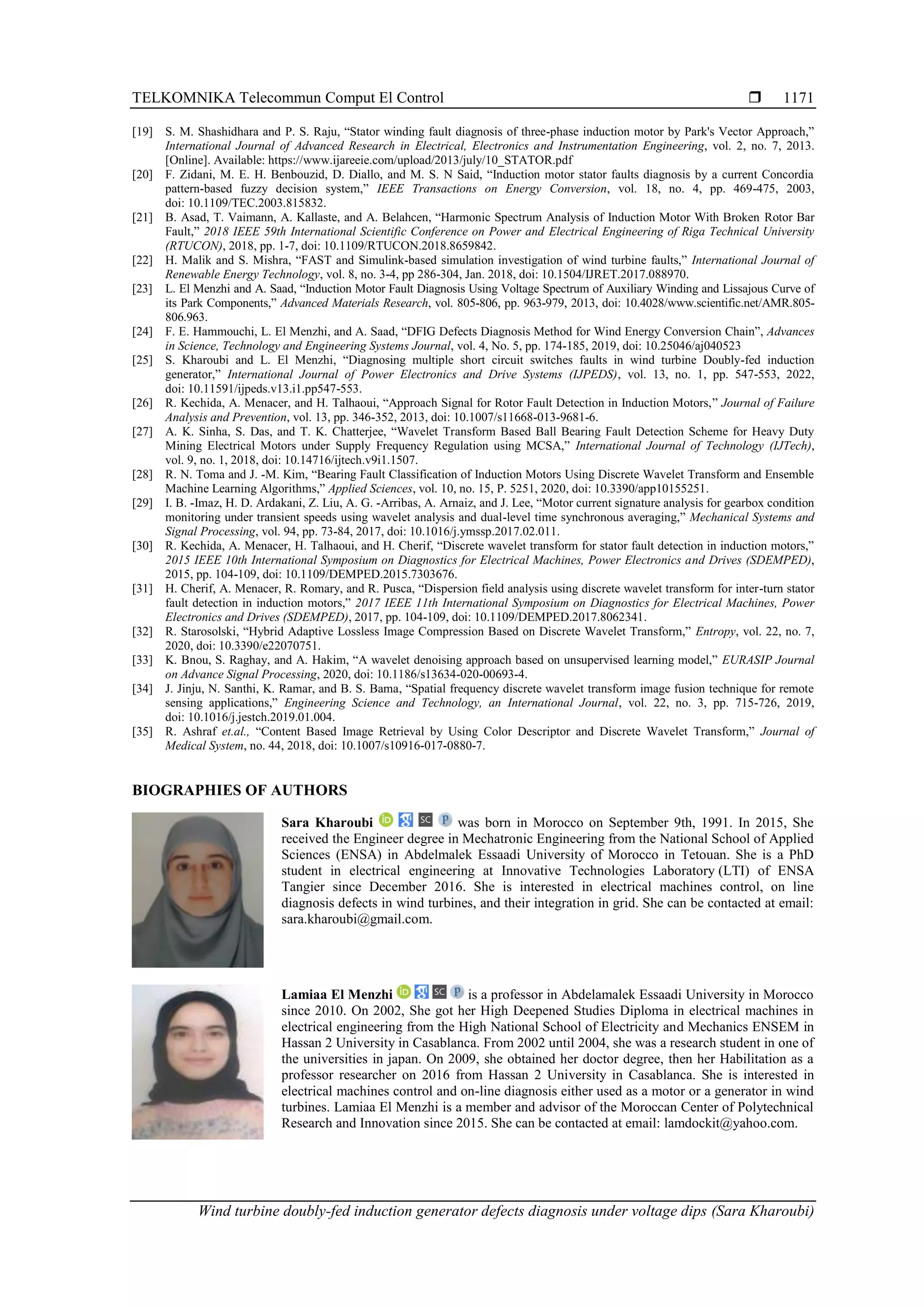 Wind turbine doubly-fed induction generator defects diagnosis under ...