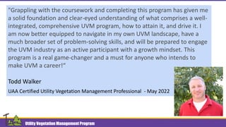 Advancing UVM Management through Pro-UVM Certificate Credential | PPTX