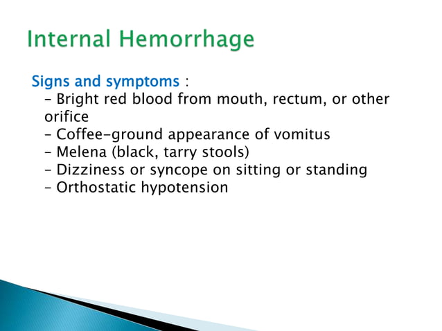 Hemorrhage detailed pathology and route causes of hemorrhage and their ...