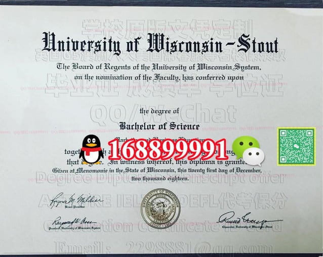 University of Wisconsin-Stout degree offer diploma Transcript | PPT