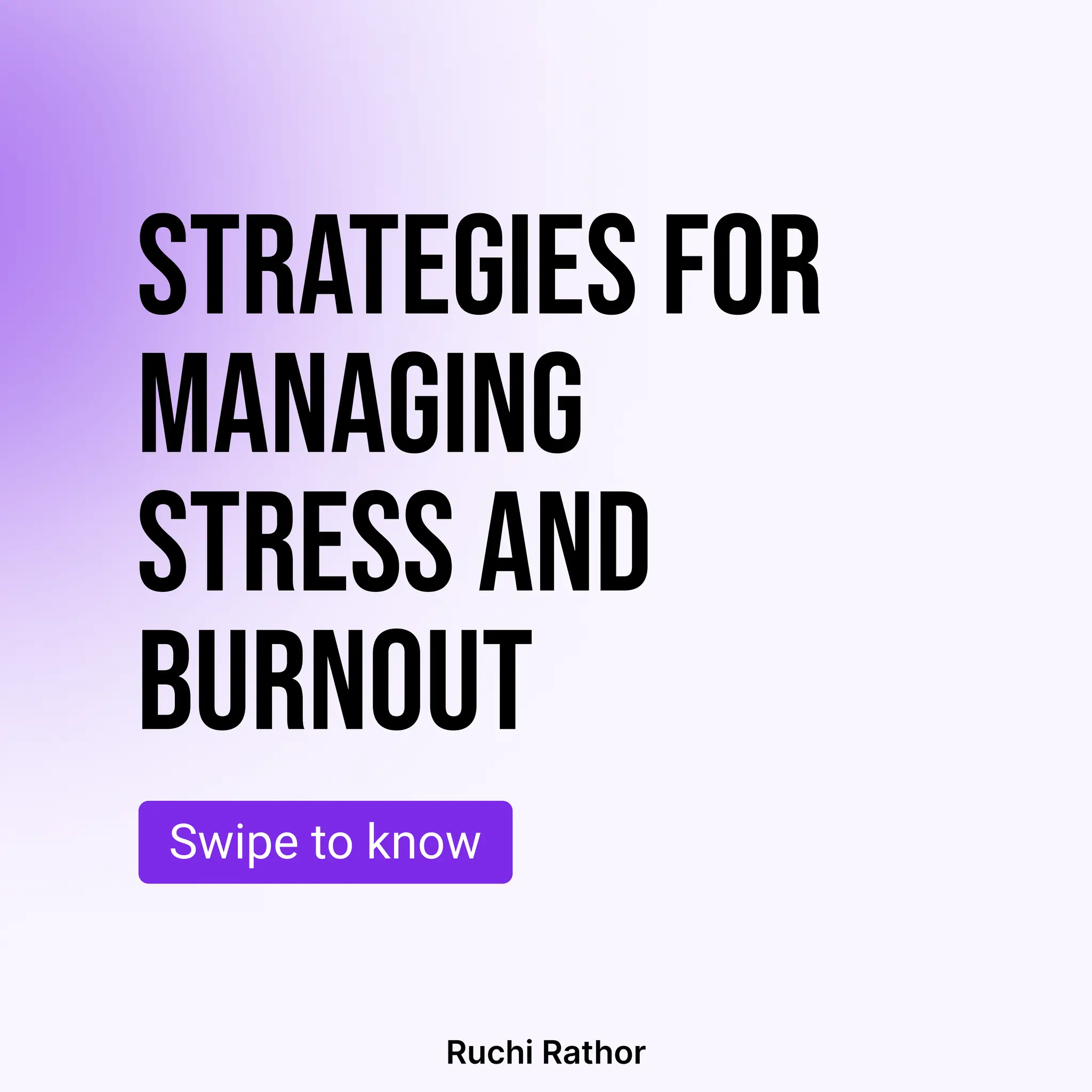 Strategies For Managing Stress and Burnout | PDF