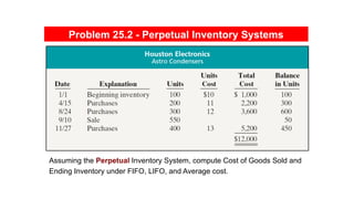 25. Inventory Costing Method. accounting basic | PPTX