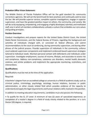 United States Probation Officer — Tampa September 30, 2025 | PDF
