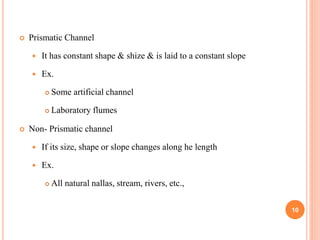 flow through open channel | PPTX