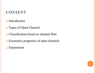 flow through open channel | PPTX