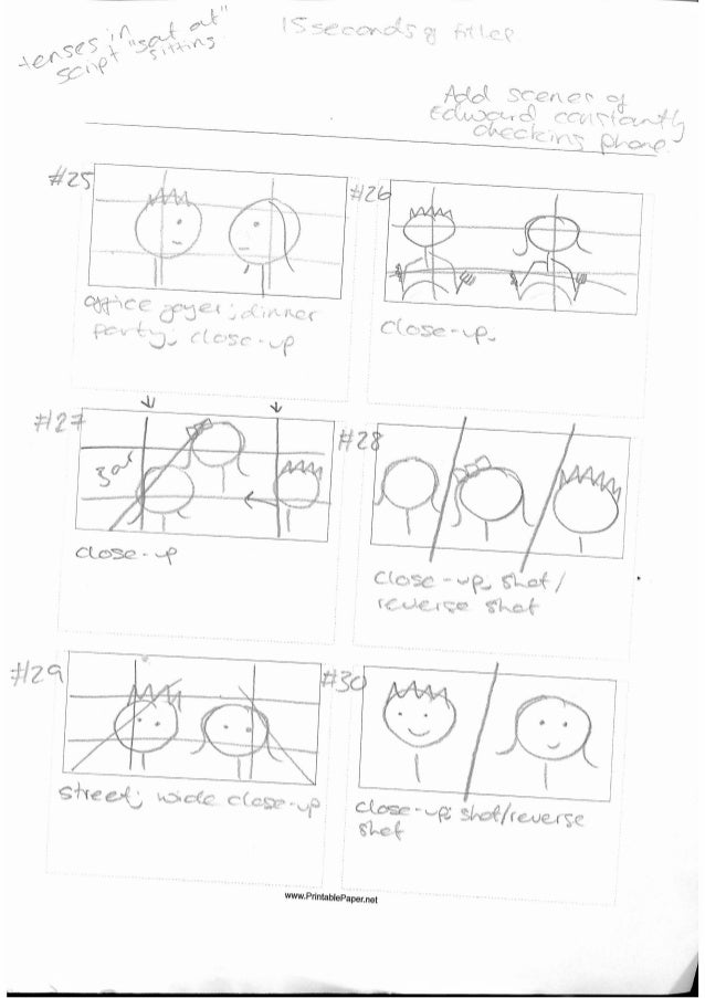 Storyboard - frames 25-30