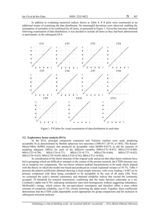 Validating a critical thinking scale: an essential skill for vocational ...