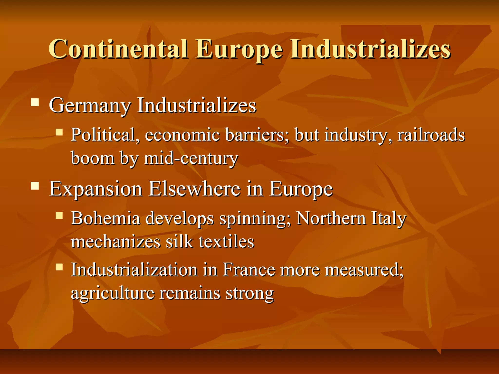 25.3 industrialization spreads | PPT
