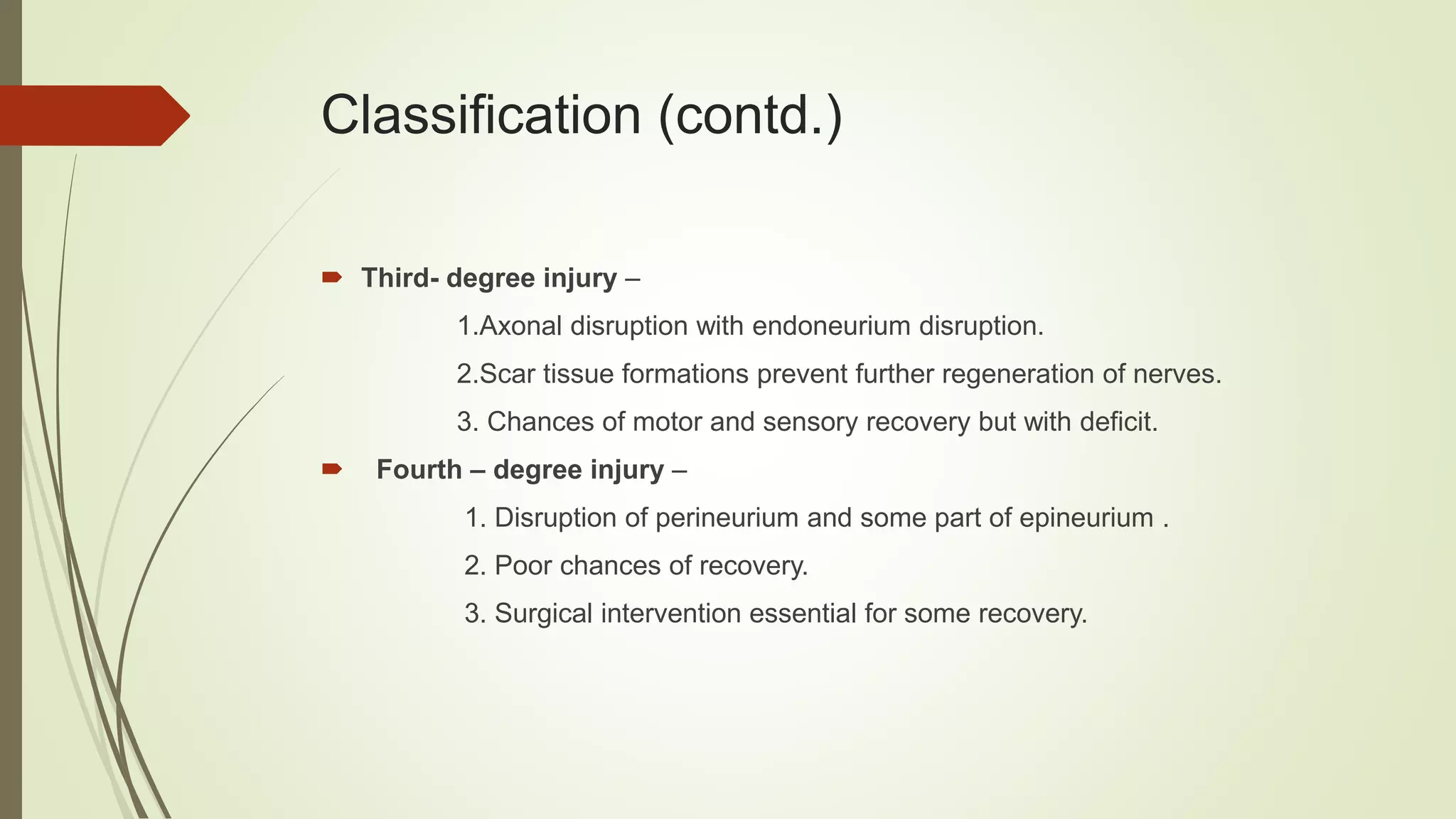 classification and diagnostic methods of peripheral nerve injury | PPTX