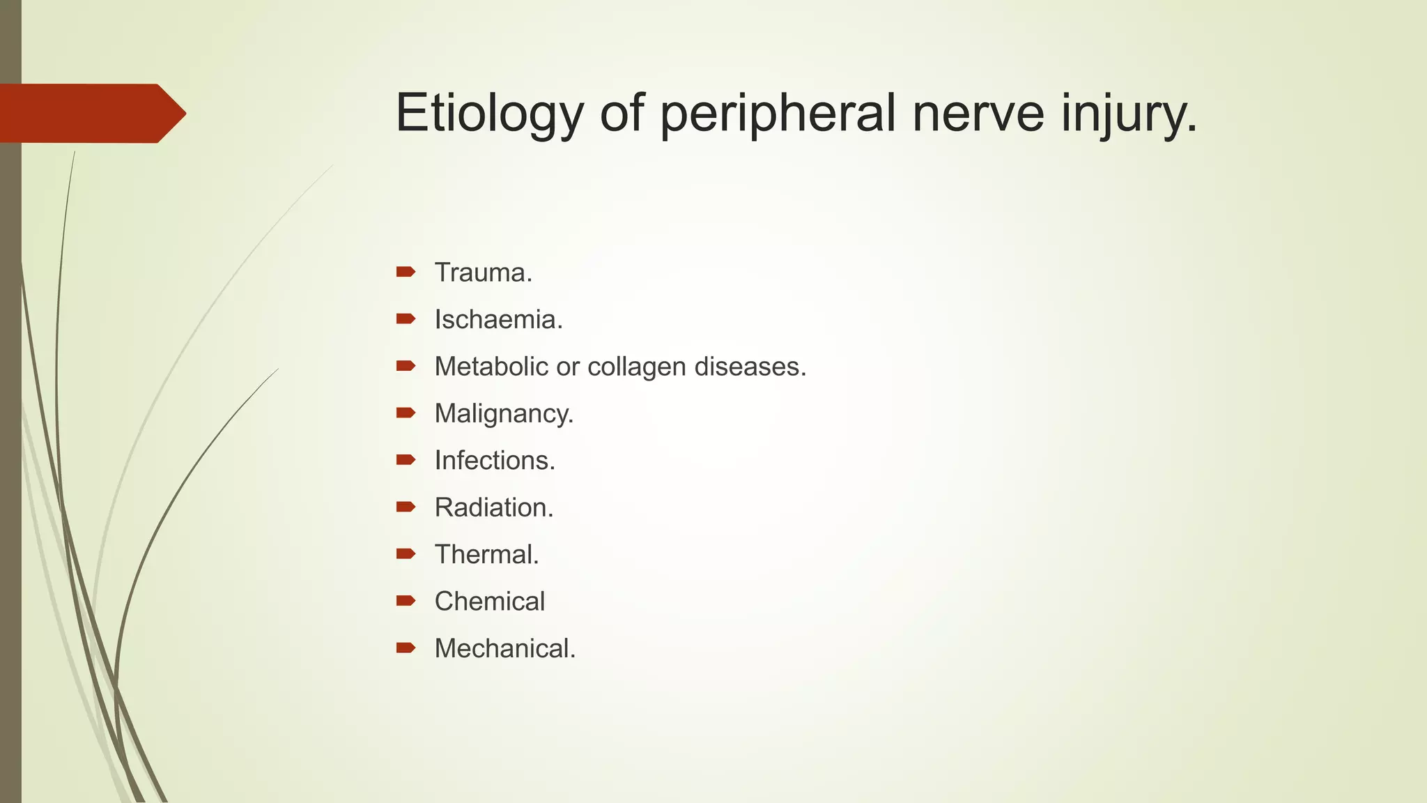 classification and diagnostic methods of peripheral nerve injury | PPTX
