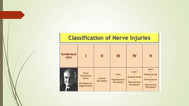 classification and diagnostic methods of peripheral nerve injury | PPTX
