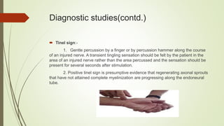 classification and diagnostic methods of peripheral nerve injury | PPTX