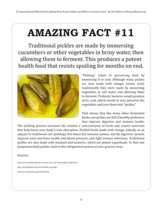 25 Amazing-and-Weird-Facts-About-Food | PDF | Zoos & Aquariums ...