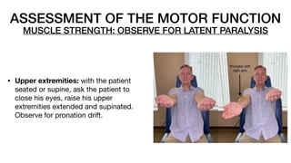 Assessment of the Spinal Nerves (The Sensory and Motor Functions) & The ...