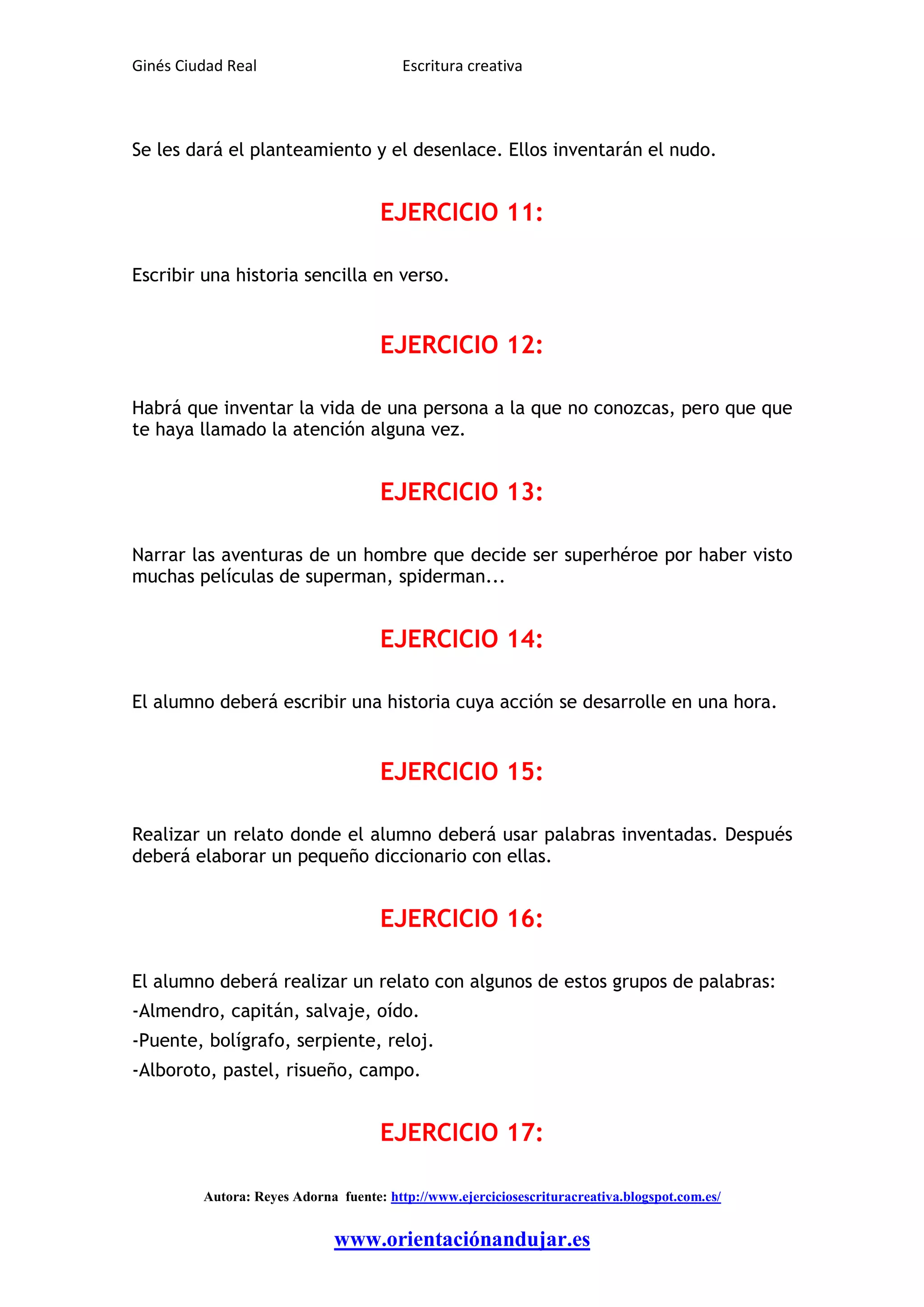25 ejercicios-para-trabajar-la-escritura-creativa-1 | PDF