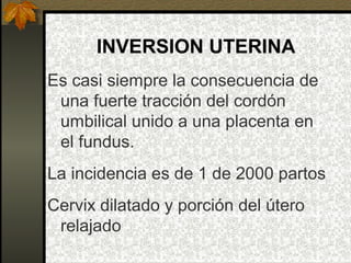 25 hemorragia del post parto-dr. m anuel garzon | PPT | Descarga Gratuita
