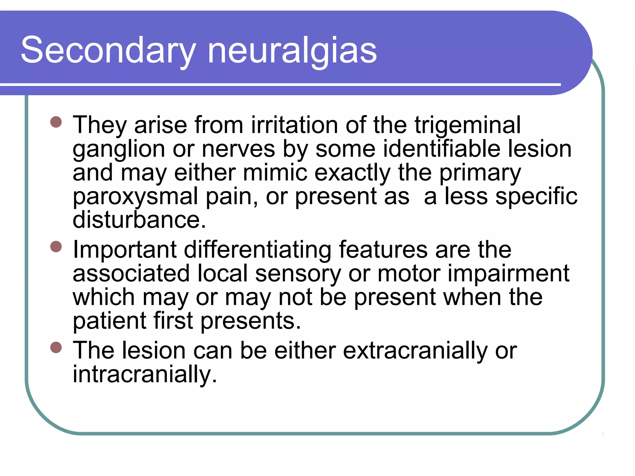 25 introduction and types of neuralgias | PPT