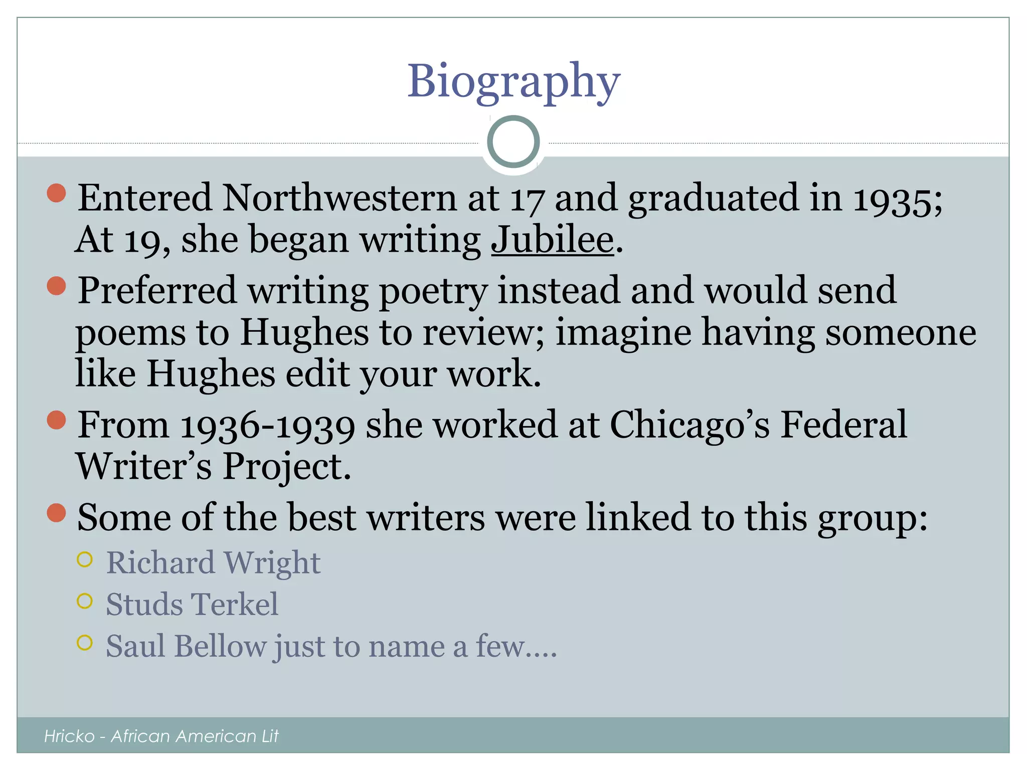 Introduction to Margaret Walker | PPT