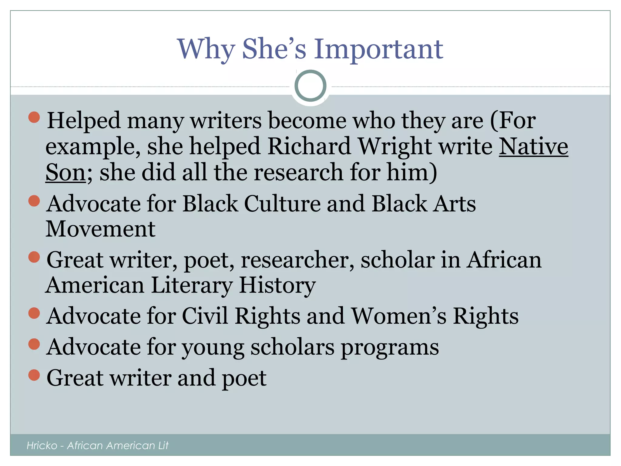 Introduction to Margaret Walker | PPT