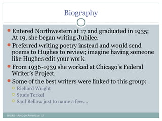Introduction to Margaret Walker | PPT