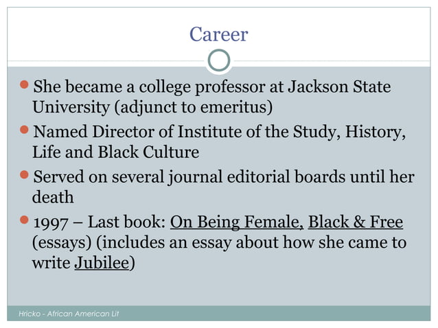 Introduction to Margaret Walker | PPT