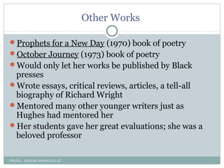 Introduction to Margaret Walker | PPT