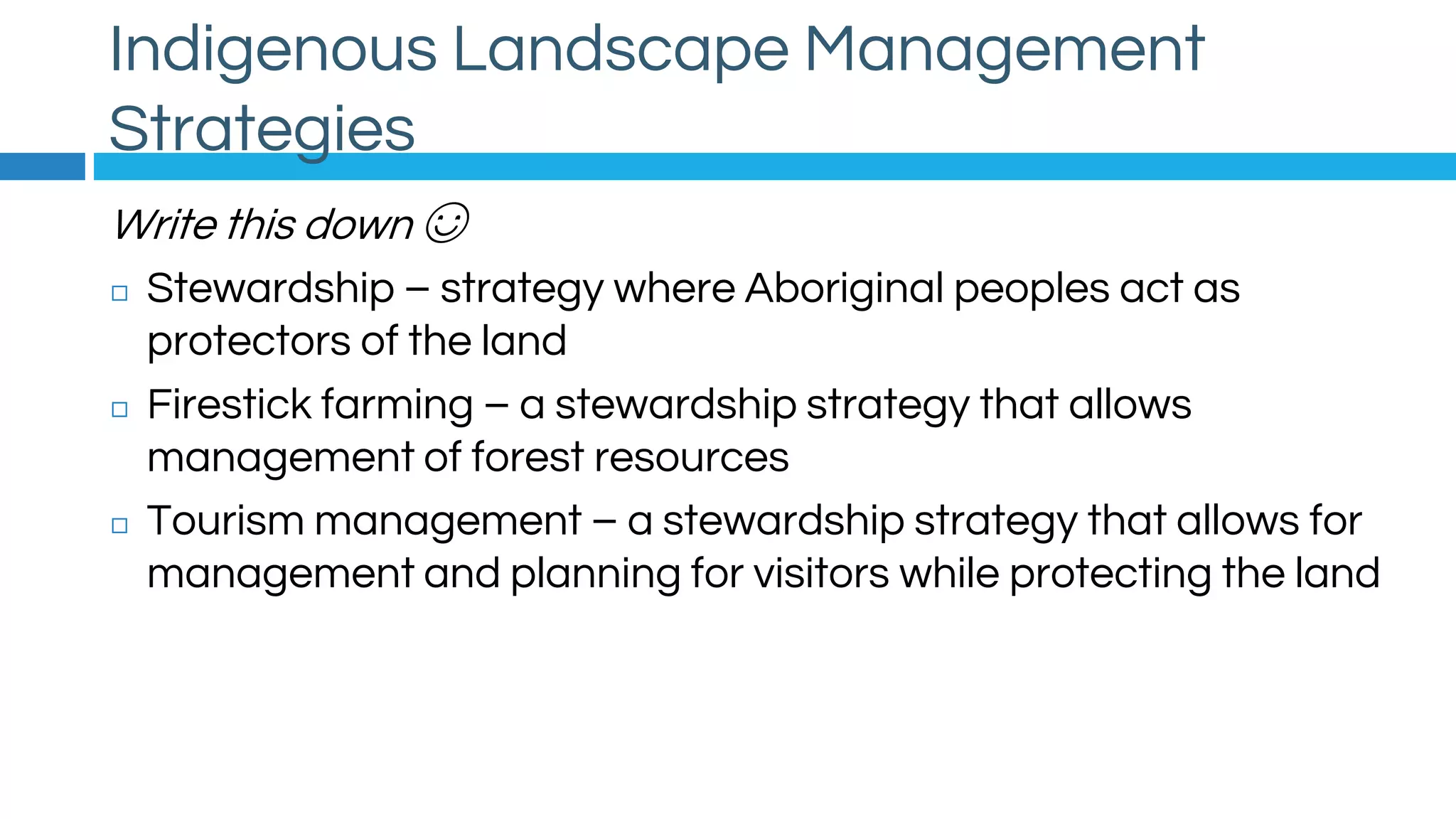 25- Indigenous Management Strategies - THOP | PPTX