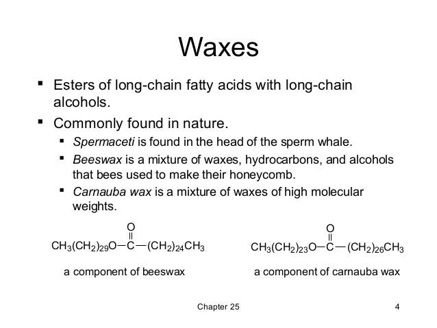 Structure Of Waxes