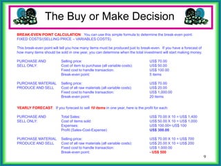 Make or Buy Decisions | PDF