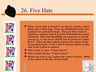 25 More selected Brain Teasers | PPS