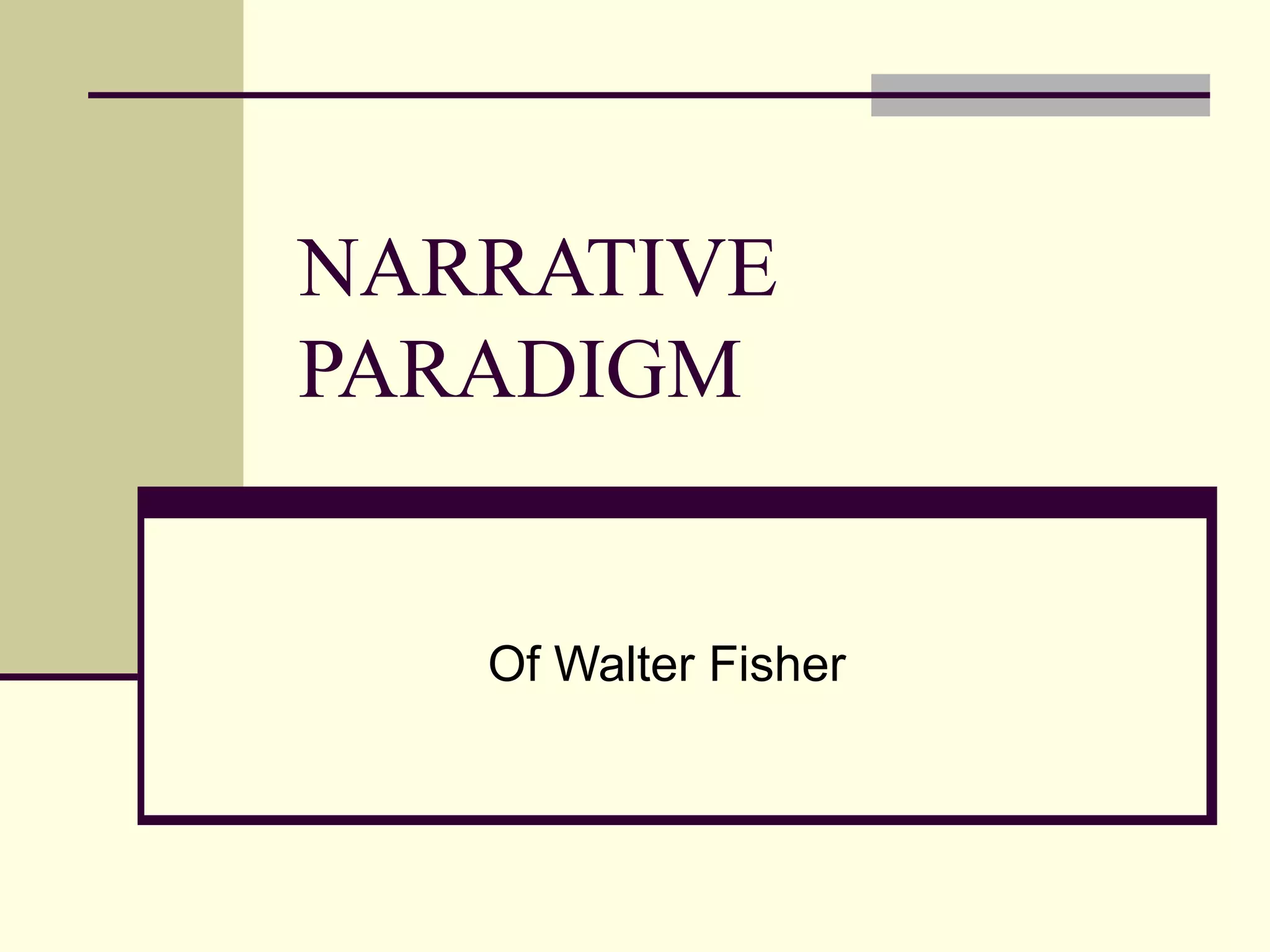 Narrative Paradigm | PPT