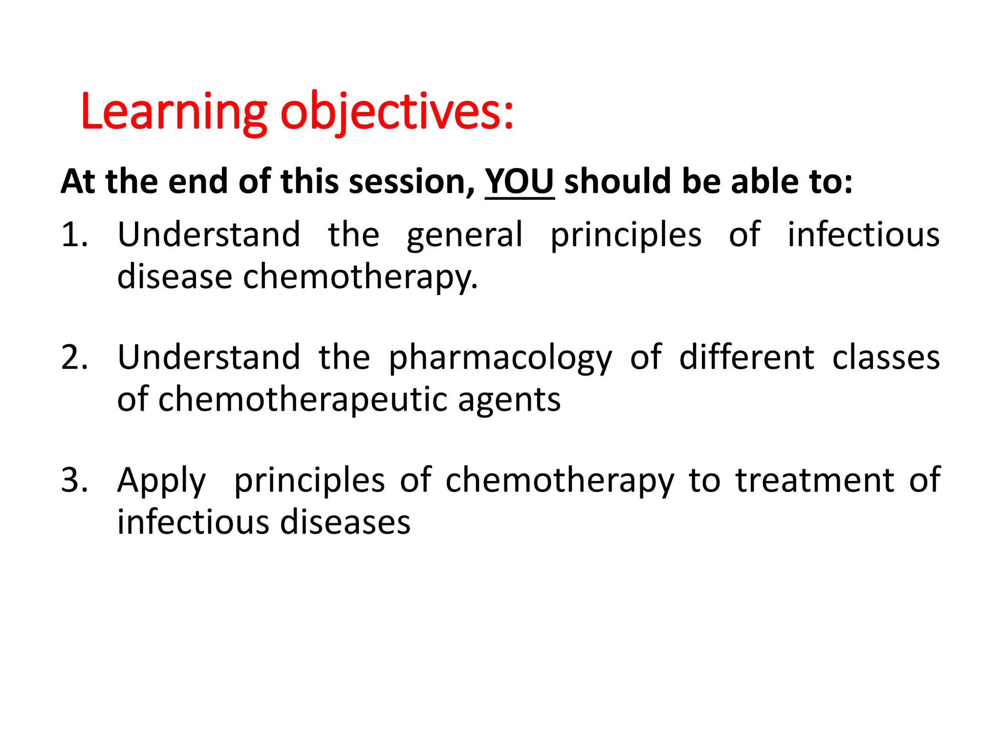 25- PRINCIPLES OF CHEMOTHERAPY.pptx pharmacy | PPTX