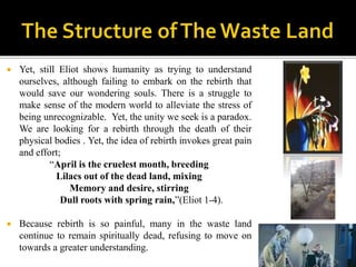 Gothic Elements in T.S. Eliot’s Postmodern Classic “The Waste Land” | PPTX