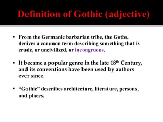 Gothic Elements in T.S. Eliot’s Postmodern Classic “The Waste Land” | PPT