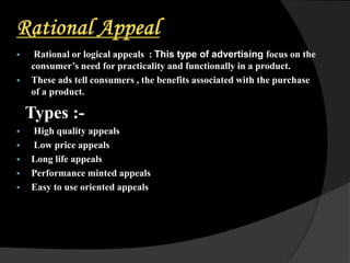 My presentational on Various types of Advertising Appeals | PPTX