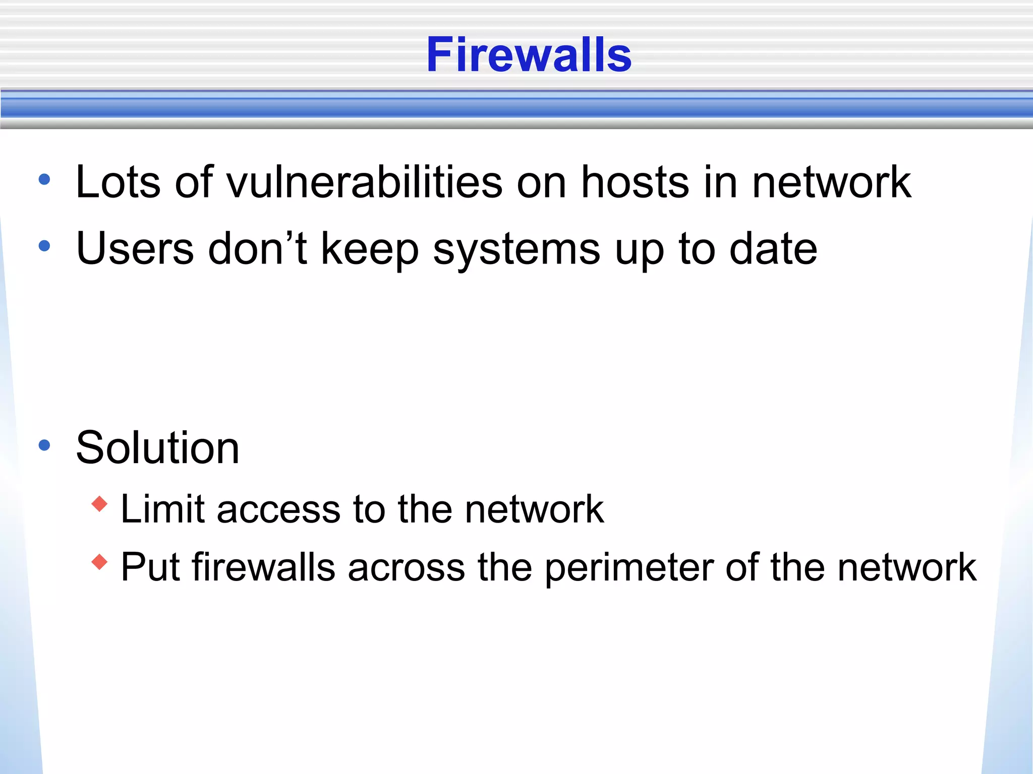 Firewalls Ppt Computer Networking Computing