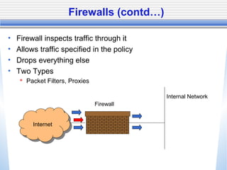 firewalls | PPT | Computer Networking | Computing