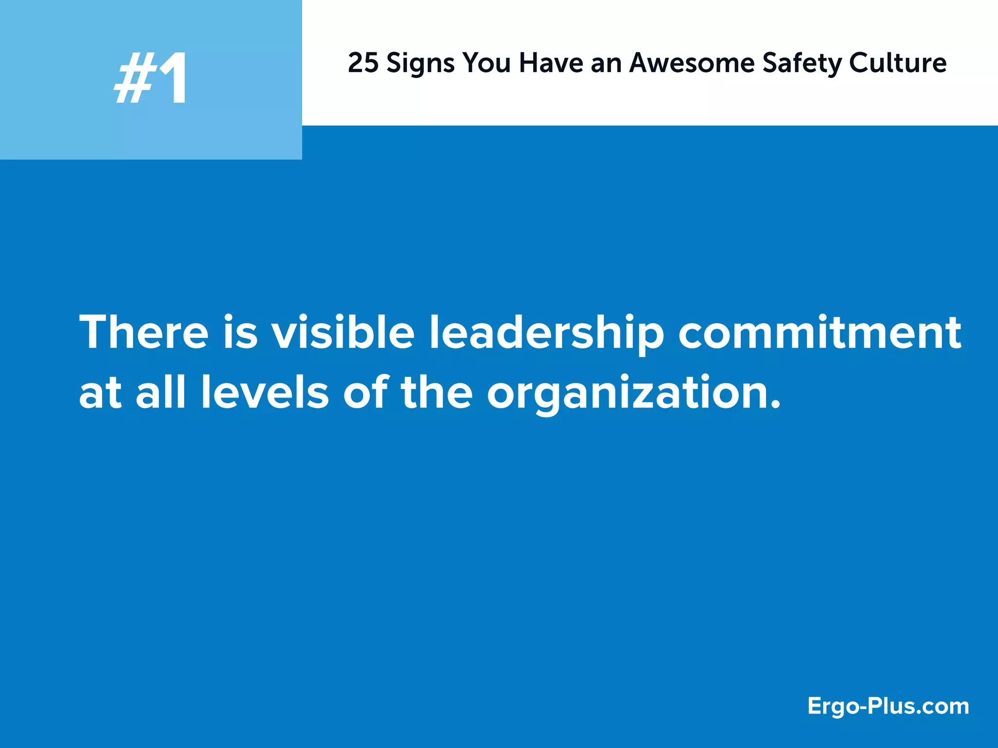 25 Signs You Have An Awesome Safety Culture | PDF