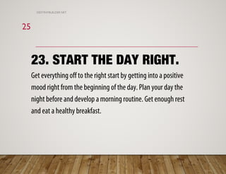 25 simple ways to strengthen your confidence | PPT