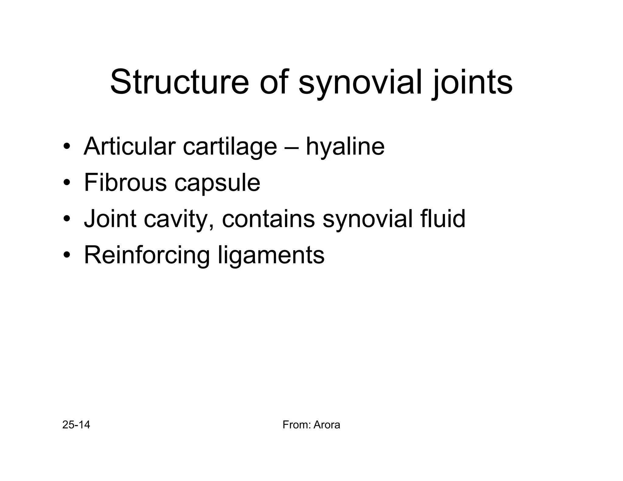 Structure and Function of Joints - MyPharmaGuide | PDF