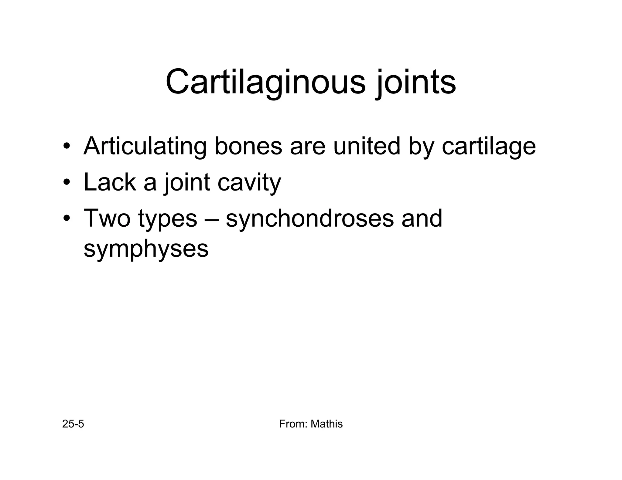 Structure and Function of Joints - MyPharmaGuide | PDF