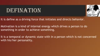 Motivation & Its Types | PPT