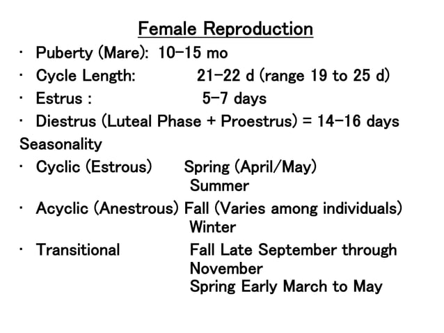 25 ther 608 equine reproductive physiology | PPT