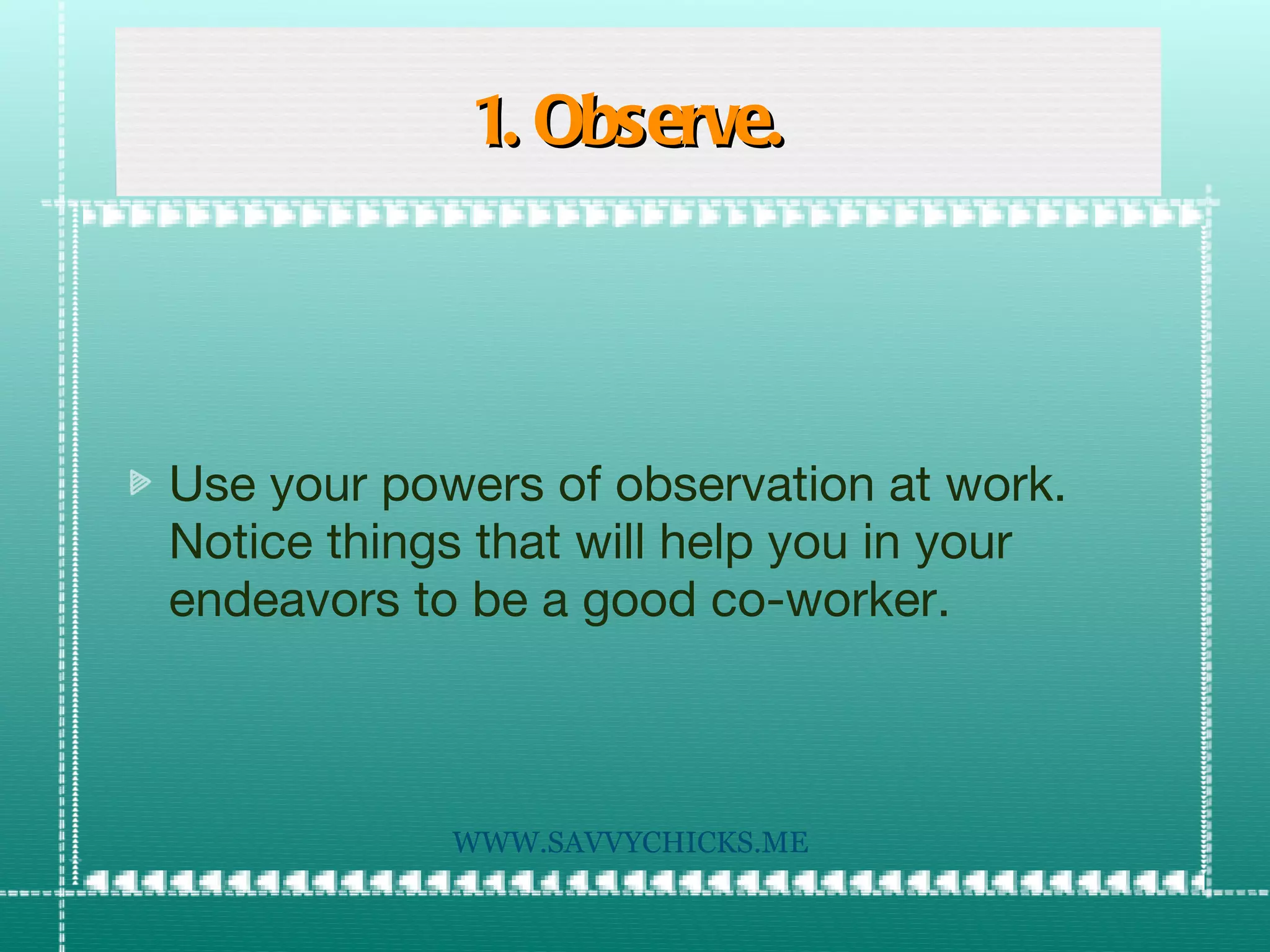 25 ways-to-be-a-good-co-worker | PPT