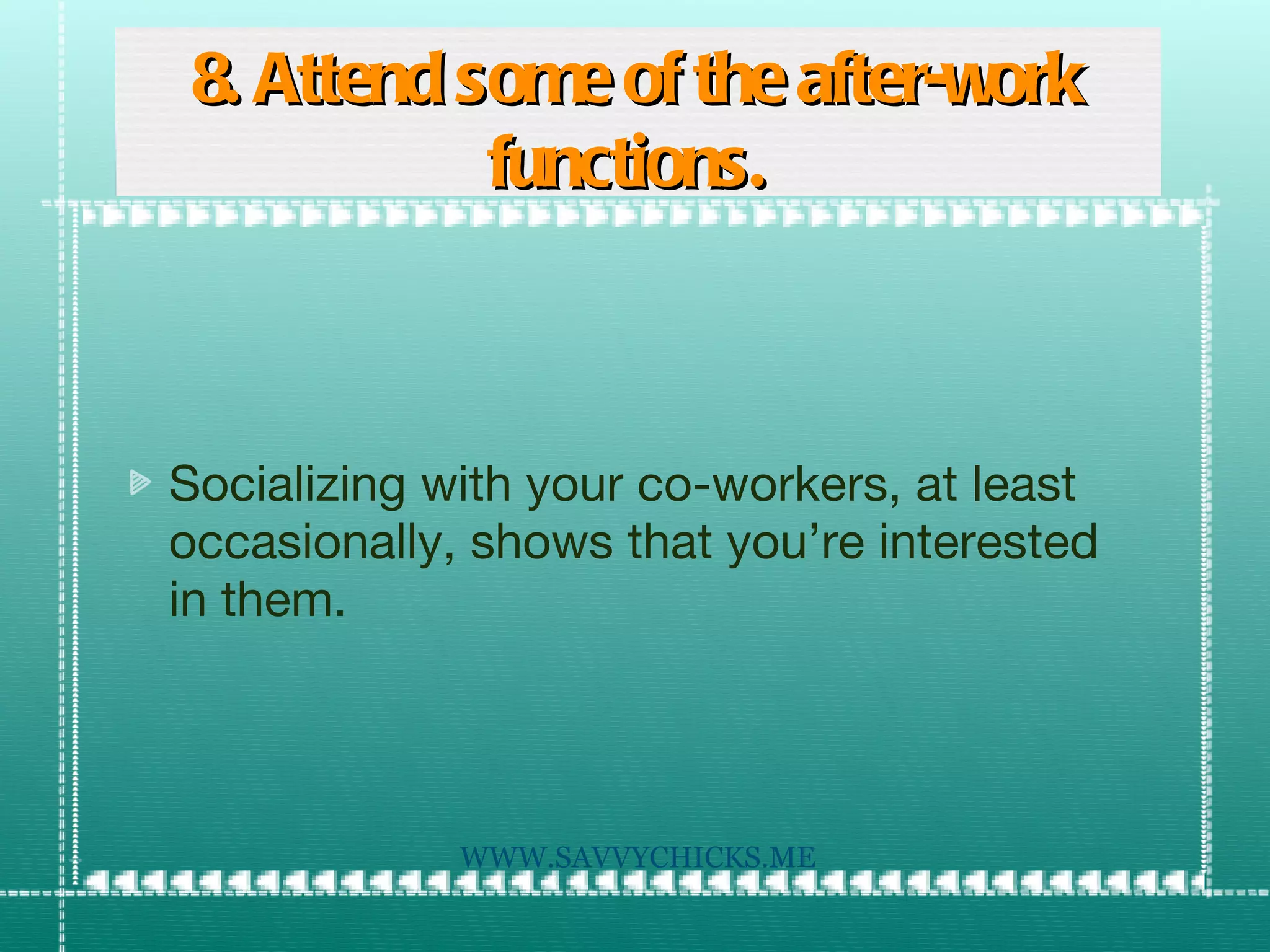 25 ways-to-be-a-good-co-worker | PPT