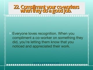 25 ways-to-be-a-good-co-worker | PPT