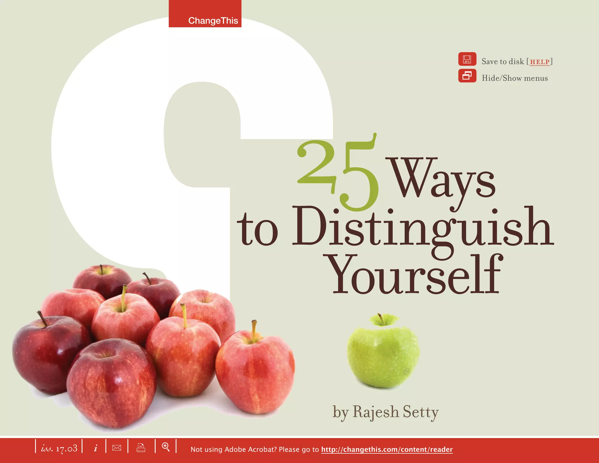 25 Ways To Distinguish Yourself | PDF